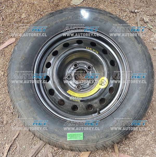 Llanta Fierro Repuesto Con Neumático 155 90 R16 (SSK012) SSangyong Korando 2.0 Diesel 4×2 2015 ...