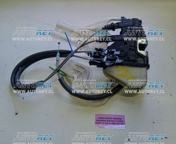 Chapa Puerta Trasera Izquierda (HSF229) Hyundai Santa Fe GLS 2.4 MEC 4×2 2014 – Desarmaduria Autorey
