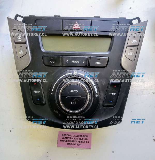 Control Calefacción Climatizador (HSF141) Hyundai Santa Fe GLS 2.4 MEC 4×2 2014 – Desarmaduria ...