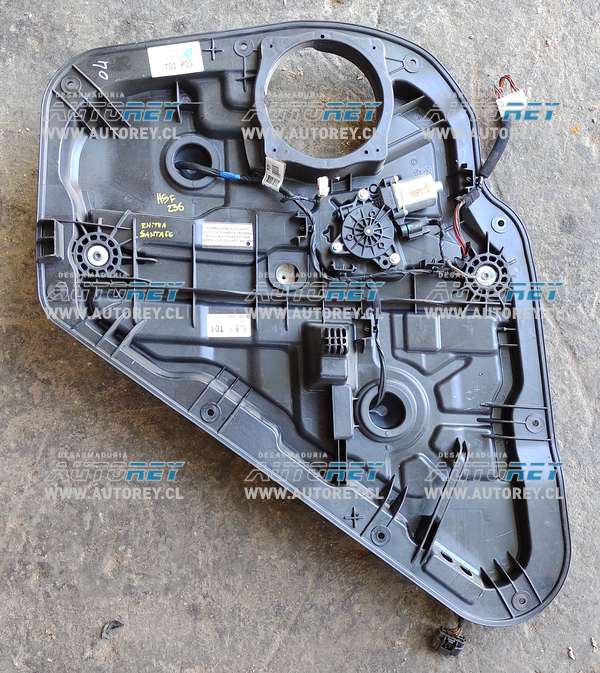 Cremallera Alza Vidrio Eléctrica Puerta Trasera Derecha (HSF236) Hyundai Santa fe GLS 2.4 MEC 4× ...