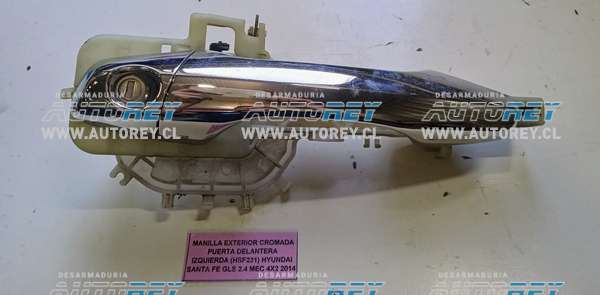 Manilla Exterior Cromada Puerta Delantera Izquierda (HSF231) Hyundai Santa Fe GLS 2.4 mec 4×2 ...