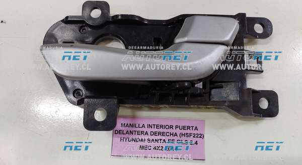 Manilla Interior Puerta Delantera Derecha (HSF222) Hyundai Santa fe GLS 2.4 MEC 4×2 2014 ...