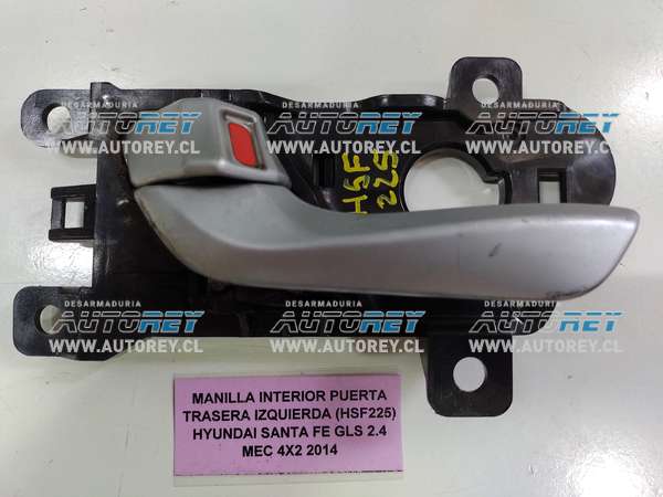 Manilla Interior Puerta Trasera Izquierda (HSF225) Hyundai Santa fe GLS 2.4 MEC 4×2 2014 ...