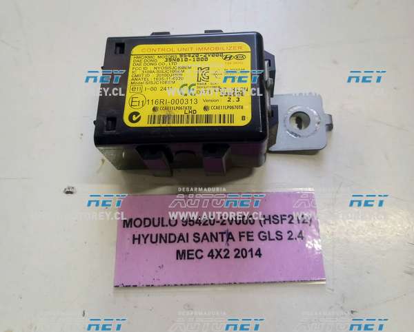 Modulo 95420-2V000 (HSF212) Hyundai Santa Fe GLS 2.4 MEC 4×2 2014 – Desarmaduria Autorey