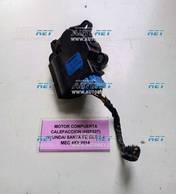 Motor compuerta Calefacción (HSF027) Hyundai Santa Fe GLS 2.4 MEC 4×2 2014 – Desarmaduria Autorey