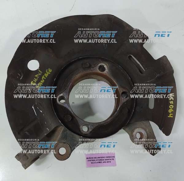 Muñon Delantero Derecho (HSF064) Hyundai Santa fe GLS 2.4 MEC 4×2 2014 ...