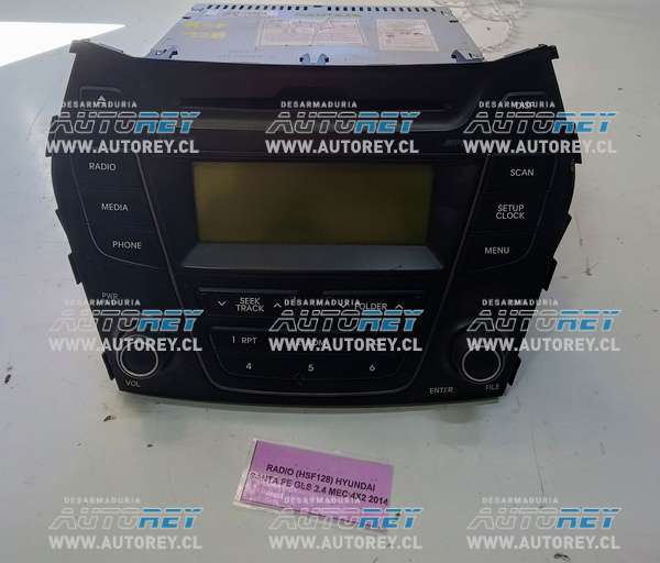 Radio (HSF128) Hyundai Santa Fe GLS 2.4 MEC 4×2 2014 – Desarmaduria Autorey