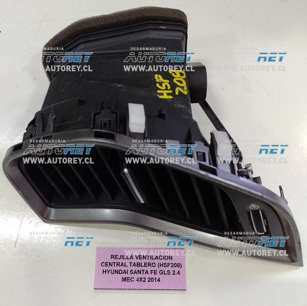 Rejilla Ventilación Central Tablero (HSF208) Hyundai Santa fe GLS 2.4 MEC 4×2 2014 ...