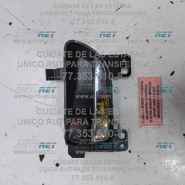 Manilla Interior Puerta Delantera Izquierda (SIS164) Subaru Impreza Sport AWD 2.0 Aut Bencinero ...