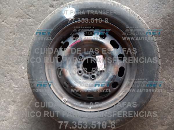 Llanta Fierro con Neumático 195 65 R15 (MJH030 Mazda 3 1.6 Mec Bencinero 2010 – Desarmaduria Autorey